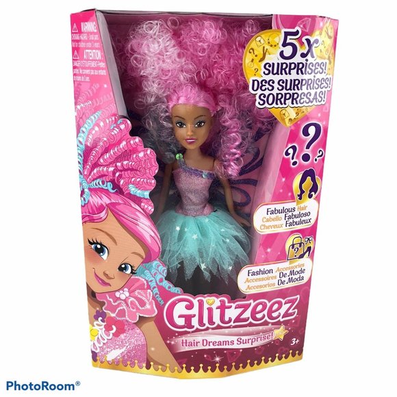 Glitzeez | Toys | Glitzeez Hair Dreams Surprise Pink Hair 5 Surprise ...